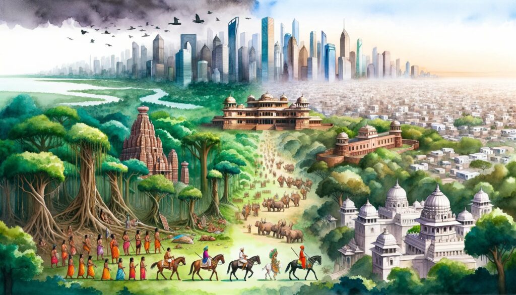 What are the 3 periods of Indian history?