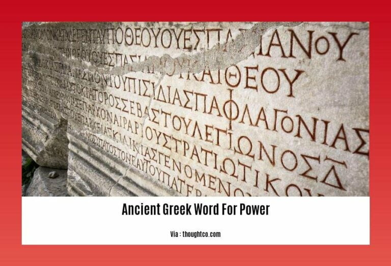 Kratos: Unveiling the Ancient Greek Word for Power