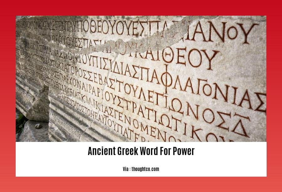 Kratos Unveiling The Ancient Greek Word For Power