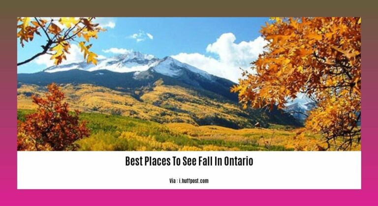 Discovering Fall's Finest: Best Places to See Fall in Ontario