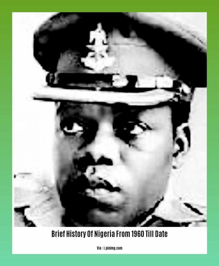 A Journey Through Time: A Brief History of Nigeria from 1960 till Date