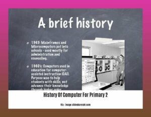 Step Back in Time: A Journey Through the History of Computers for Primary 2