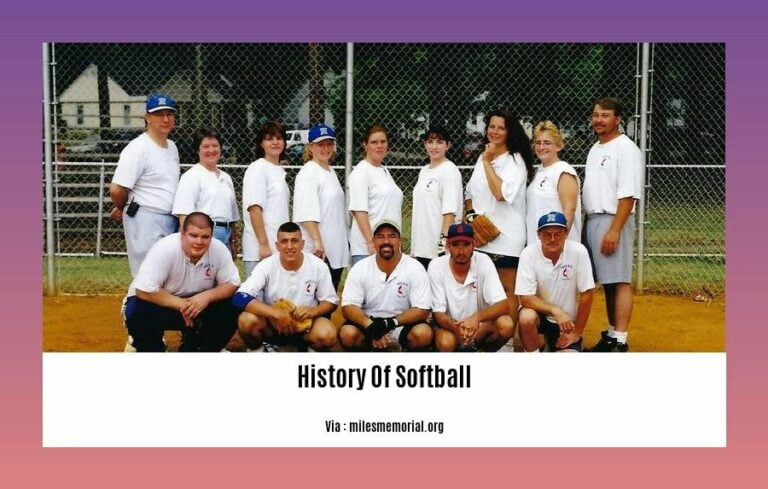 Tracing the History of Softball: From Humble Beginnings to a Global ...