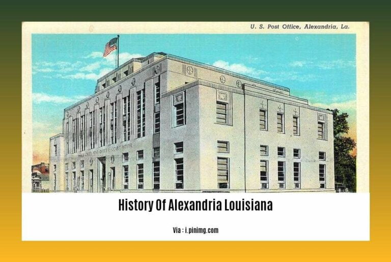 History of Alexandria Louisiana