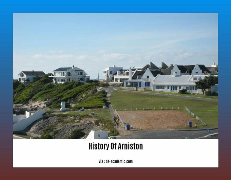 - A Journey Through the Tapestry of Time: The History of Arniston