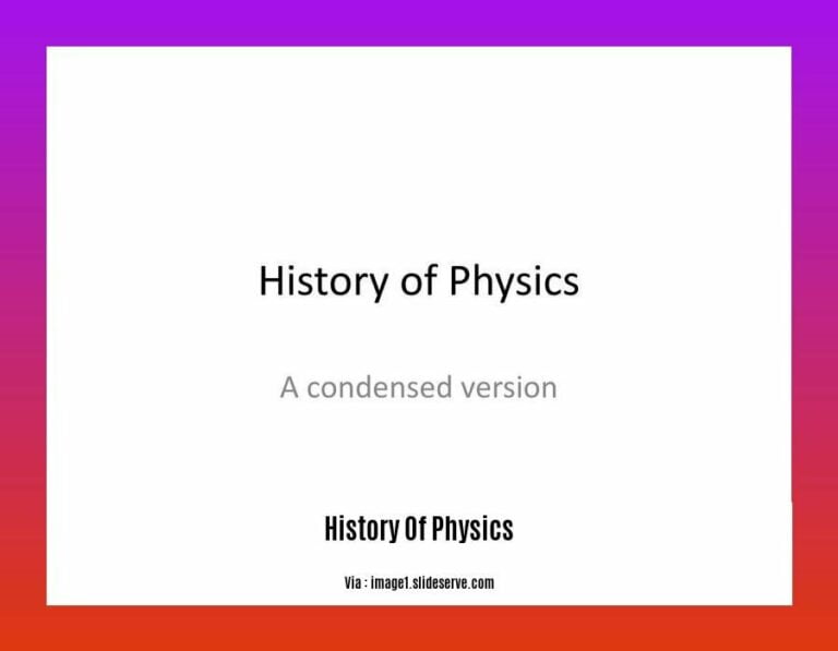 - A Journey Through Time: Exploring the Enigmatic History of Physics