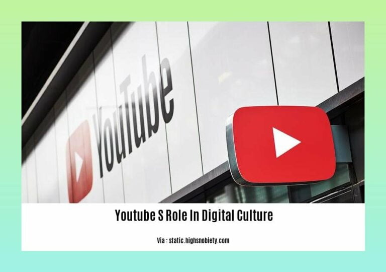 Understanding YouTube's Role in Shaping Digital Culture