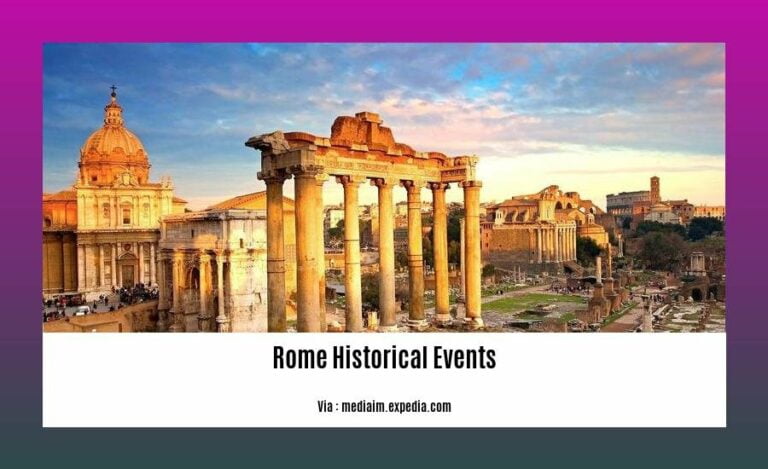 Rome Historical Events: Unveiling the Past of the Eternal City