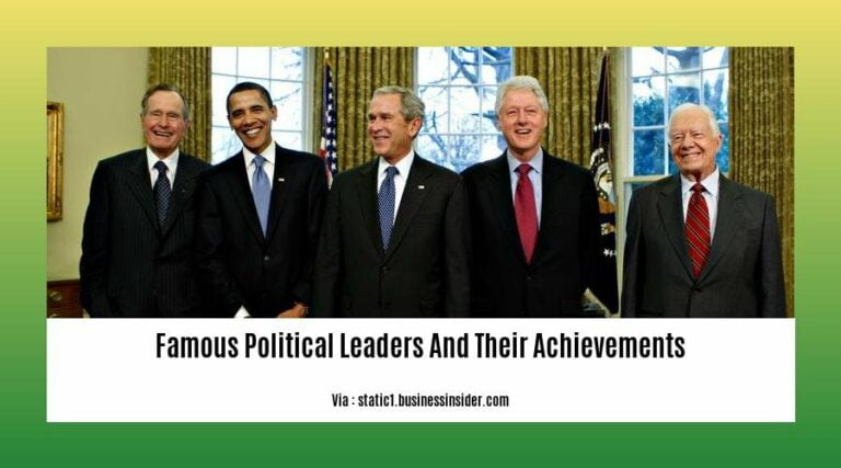Famous Political Leaders and Their Enduring Achievements