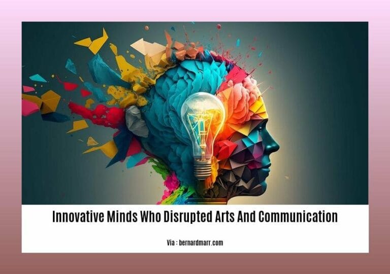 Innovative Minds Who Disrupted Arts and Communication: Unlocking the ...