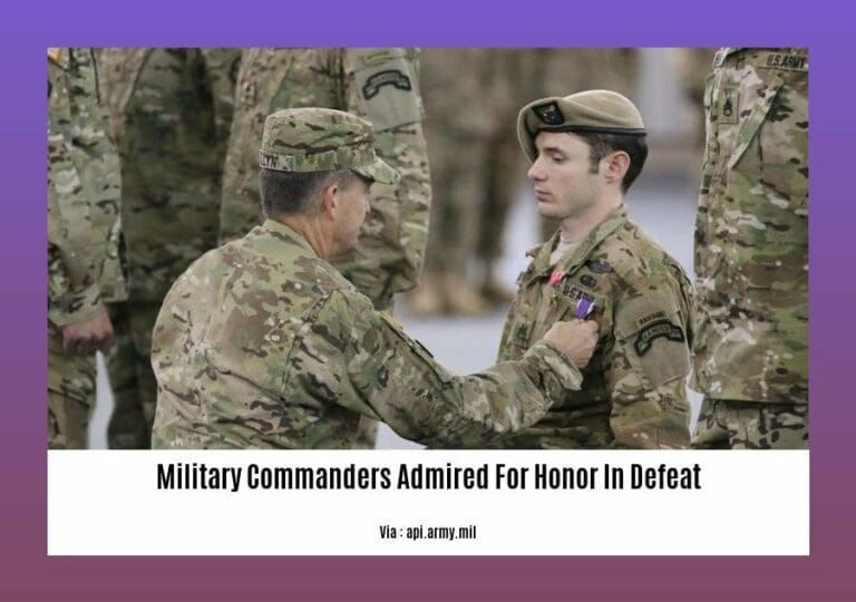 Military Commanders Admired for Honor in Defeat