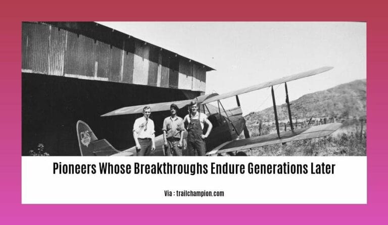 Pioneers Whose Breakthroughs Endure Generations Later: A Legacy of ...