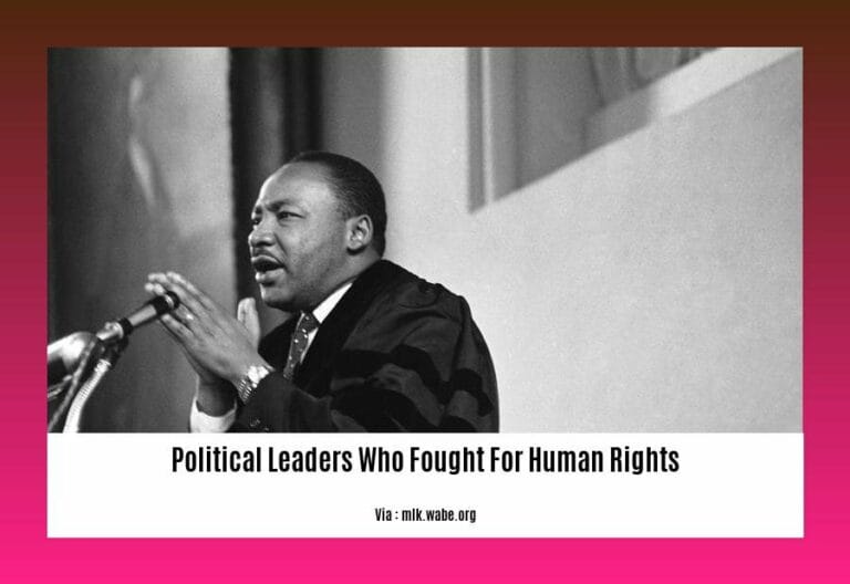 Political Leaders Who Fought for Human Rights: A Legacy of Justice and ...