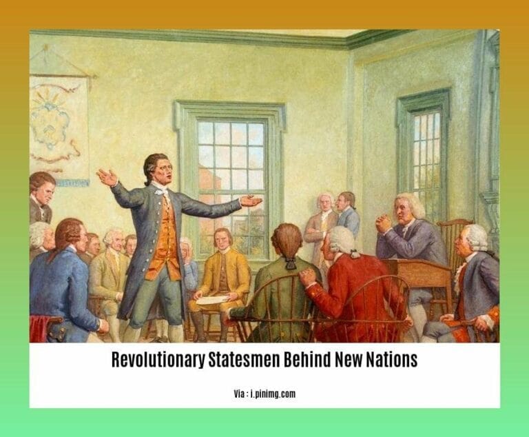 Revolutionary Statesmen Behind New Nations: Architects of Uncharted Destiny