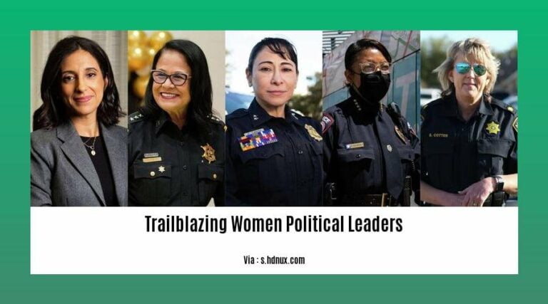 Trailblazing Women Political Leaders: Shaping History and Inspiring Change