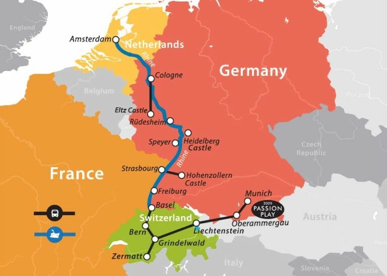 The Rhine's Majestic Journey: Unveiling the Countries Shaped by its Flow