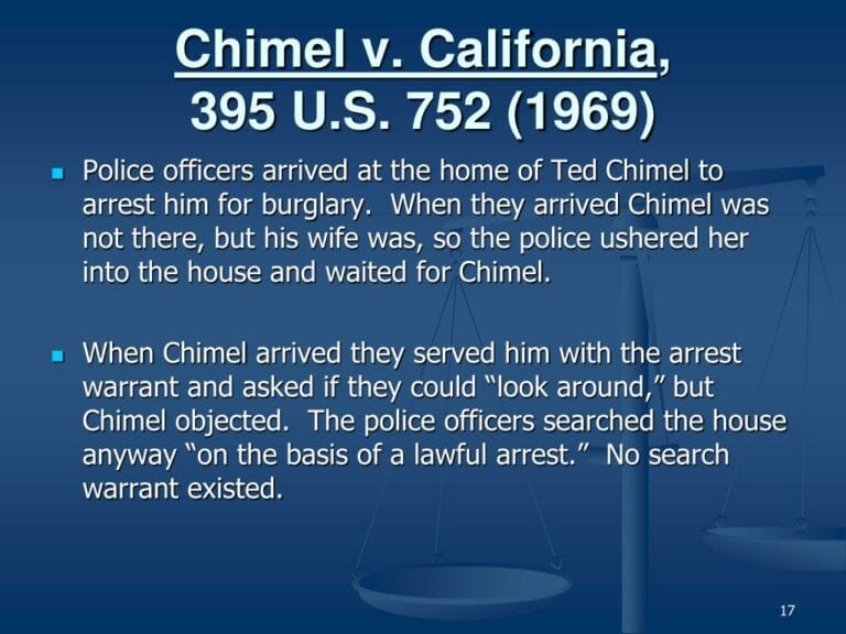 Chimel v. California: Understanding the Arm's Reach Doctrine and its ...