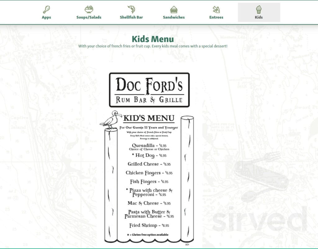 Doc Ford's Rum Bar & Grille Menu: A Taste of Florida's Coastal Cuisine