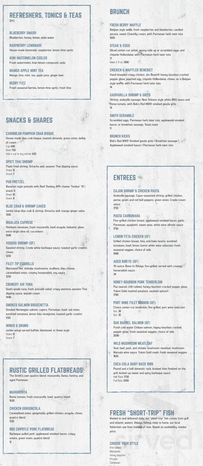 Grillsmith Menu: A Craft-by-Fire Culinary Journey
