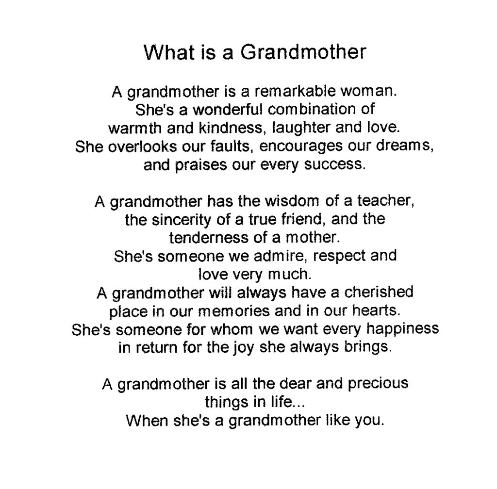 Comforting Homegoing Poems for Grandmother: A Collection for ...