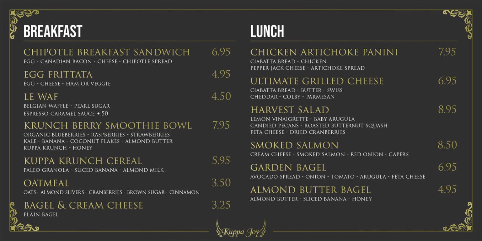 Kuppa Joy Menu: A Closer Look at Their Faith-Fueled Offerings