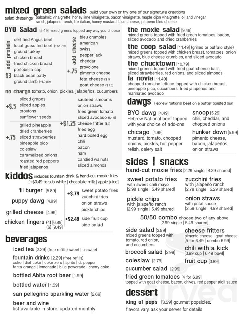 Moxie Burger Menu: Your Ultimate Guide to Prices, Locations & More