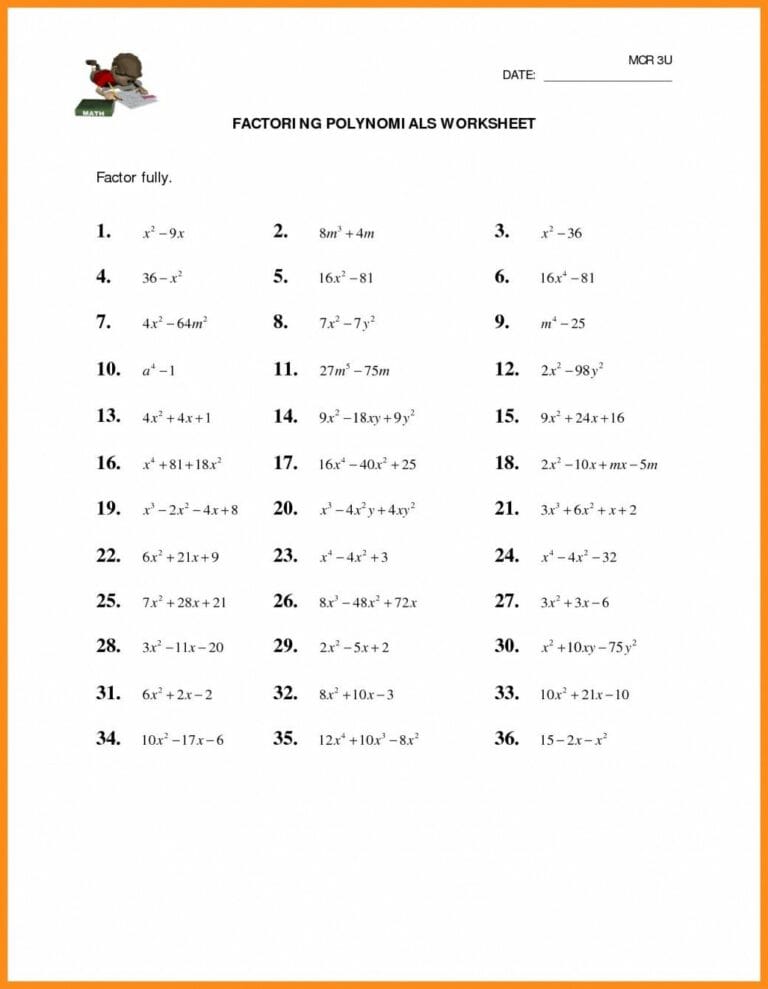 Mastering Polynomial Multiplication: Free Worksheets and Answer Keys ...