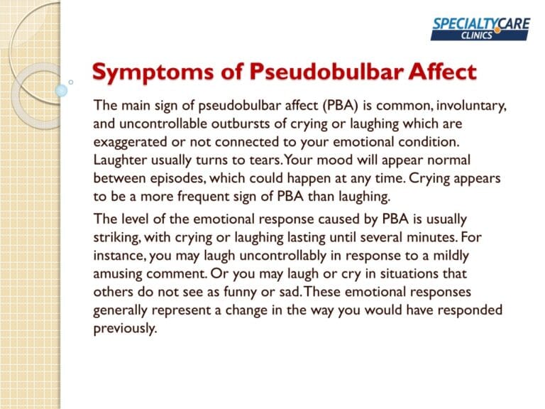 Understanding Pseudobulbar Affect (PBA): Your Guide to Symptoms ...