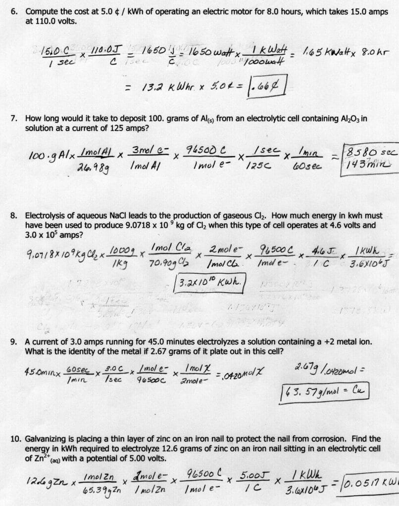 Stoichiometry Worksheets with Answers (Free Printable PDFs & Practice ...