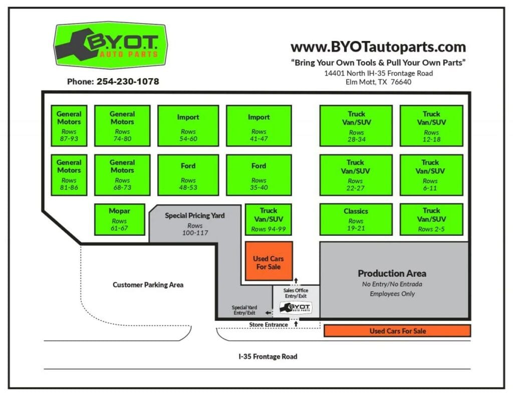 BYOT Auto Parts Beaumont, TX: Your Go-To Source for Used Car Parts