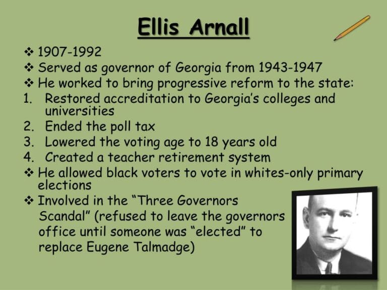 Ellis Arnall: Georgia's Progressive Governor and the Fight for ...