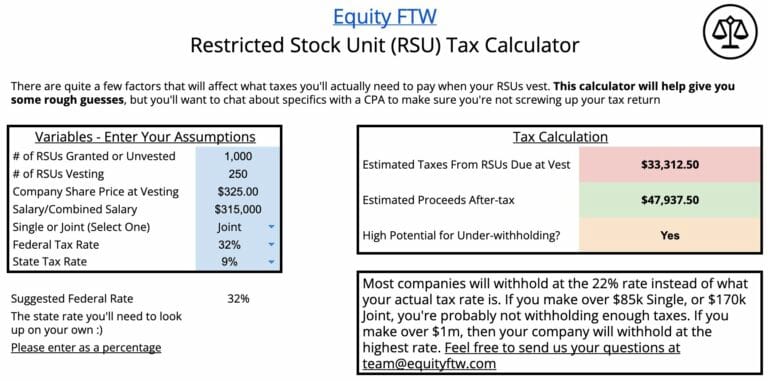 Maximize Your RSU Payout with Our Free RSU Tax Calculator (UK)