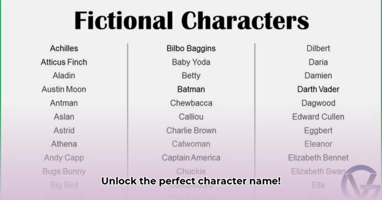Find Perfect Character Names: Generator Guide