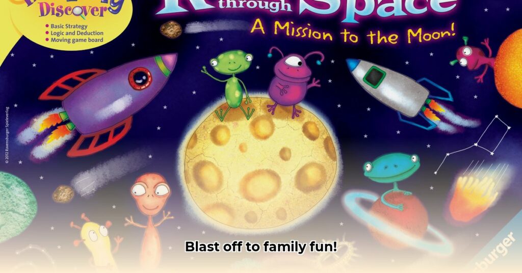 Race Through Space: Fun Family Game for Kids