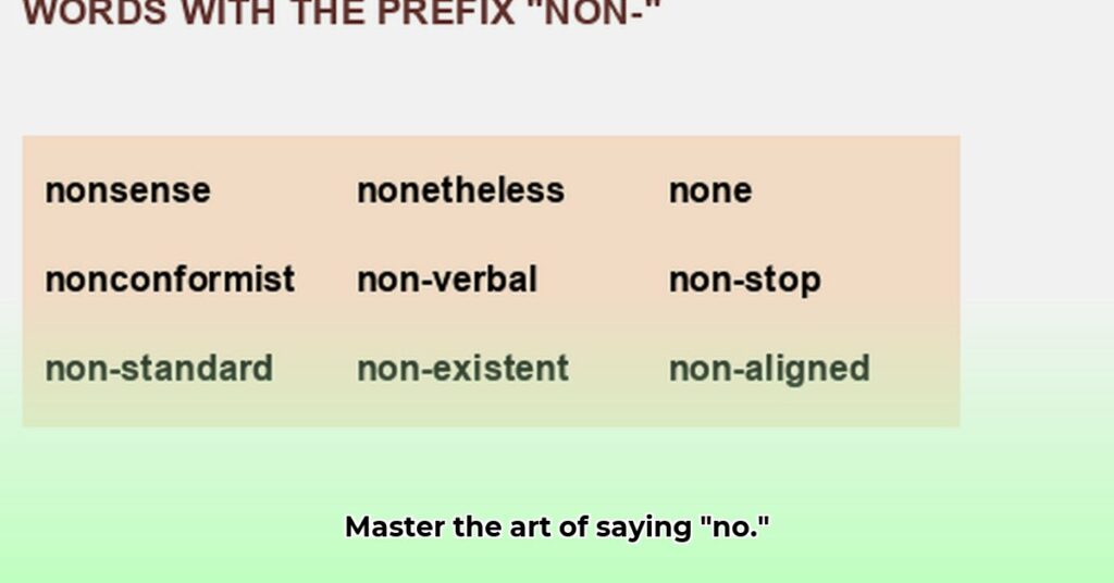 Unlocking 'No': 800+ words, lexicon guide