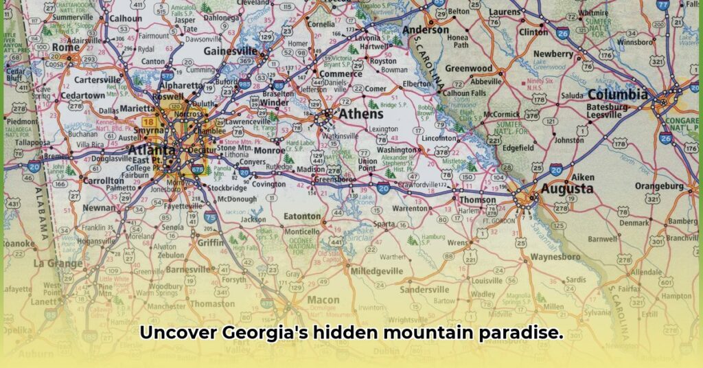 Discover the map of northern Georgia: Your perfect mountain escape awaits
