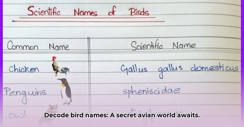 Unlock Scientific Bird Names: Avian Taxonomy Guide