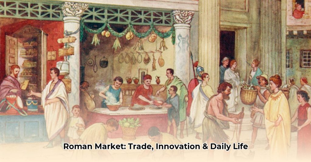 Unveiling ancient roman market: Trade, Innovation & Daily Life