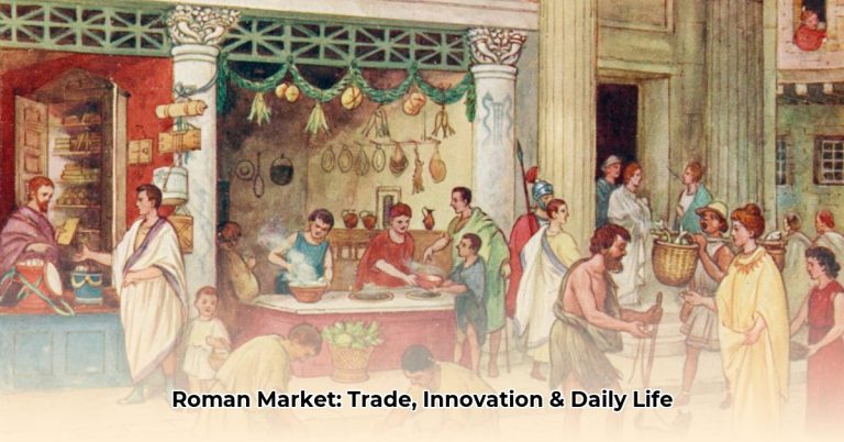 Unveiling ancient roman market: Trade, Innovation & Daily Life