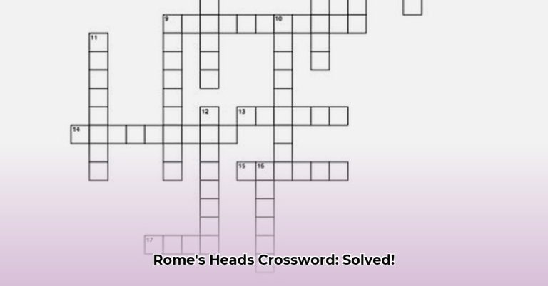 Decoding the Heads of Ancient Rome Crossword: Solve it NOW!