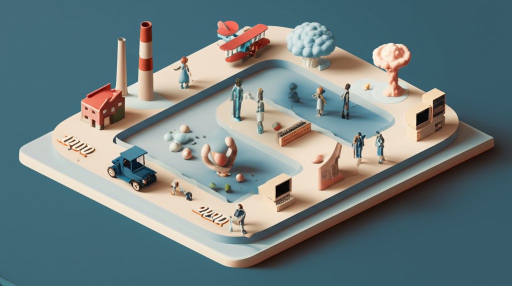 United States History Timeline 1900s Documenting Decades of Change and ...