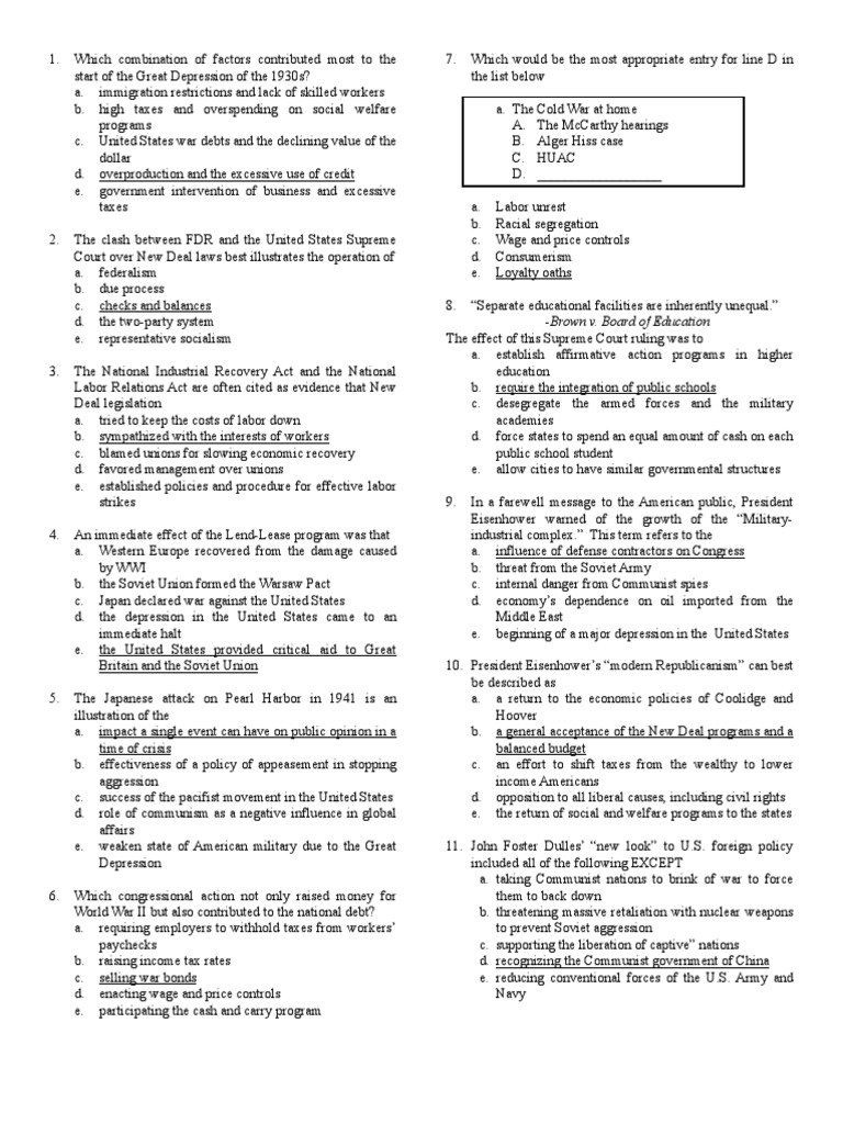 Mastering APUSH Practice Questions for Top Exam Scores